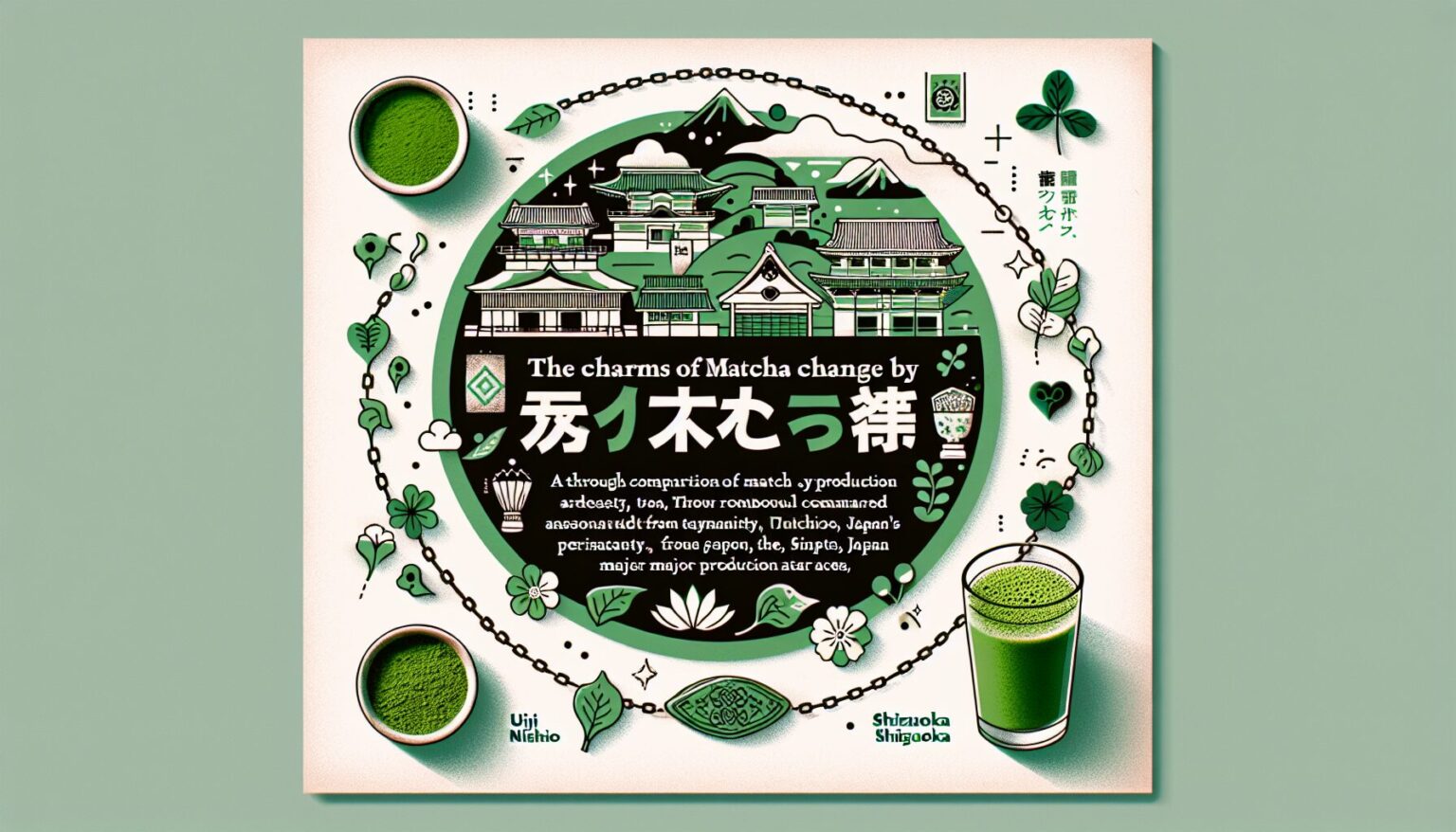 The appeal of matcha changes depending on the region of production: A ...